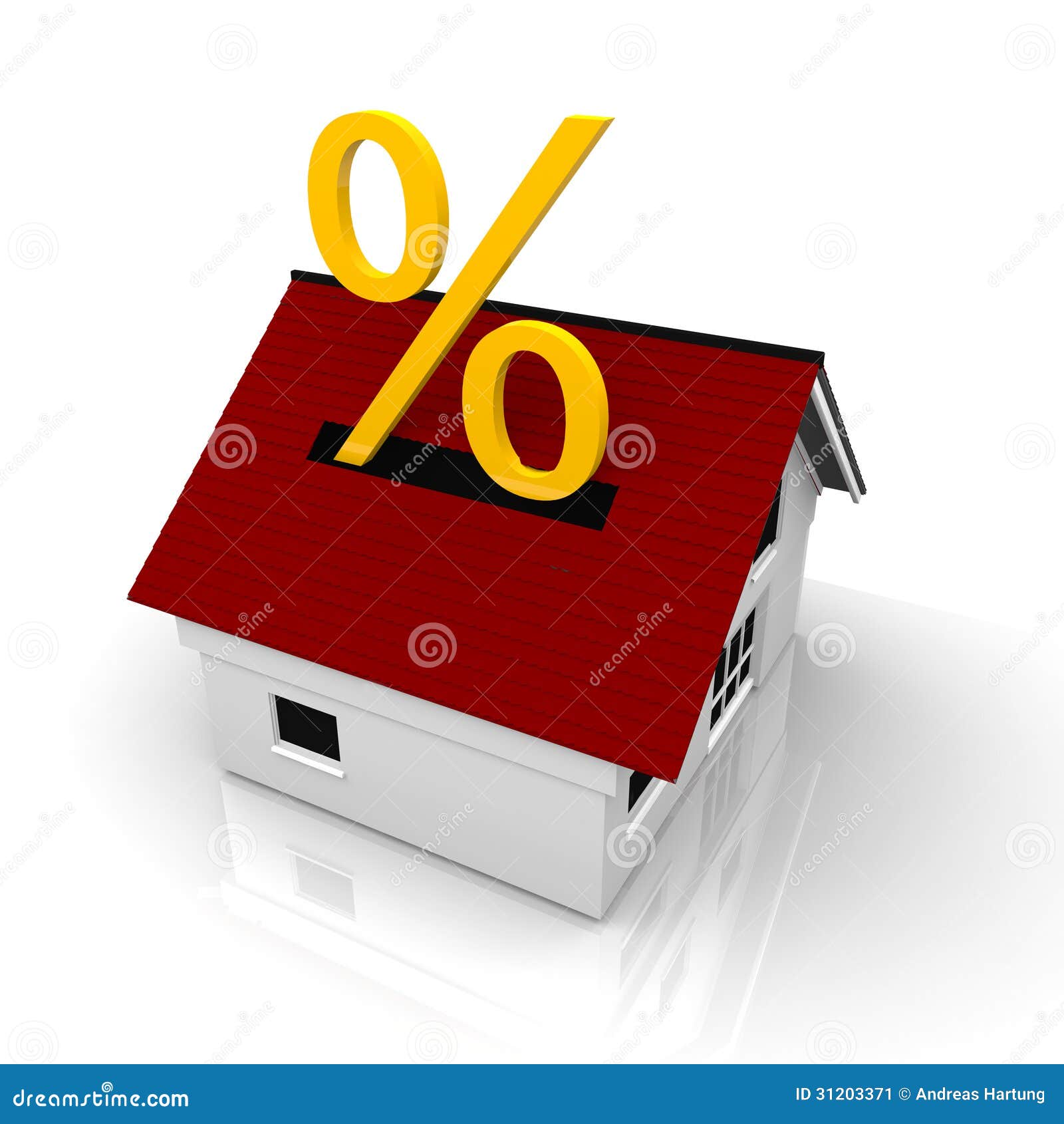 House with percent sign stock illustration. Illustration of sell - 31203371