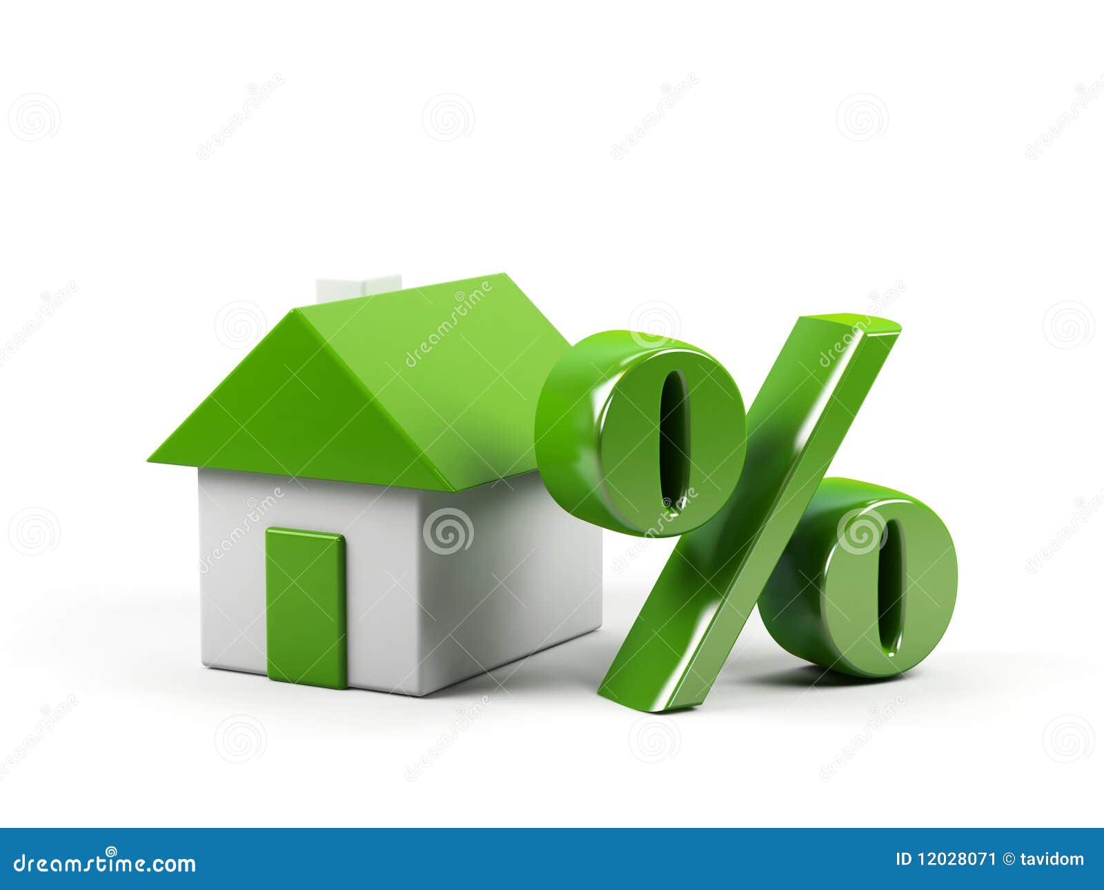 House and percent symbol. stock illustration. Illustration of housing ...