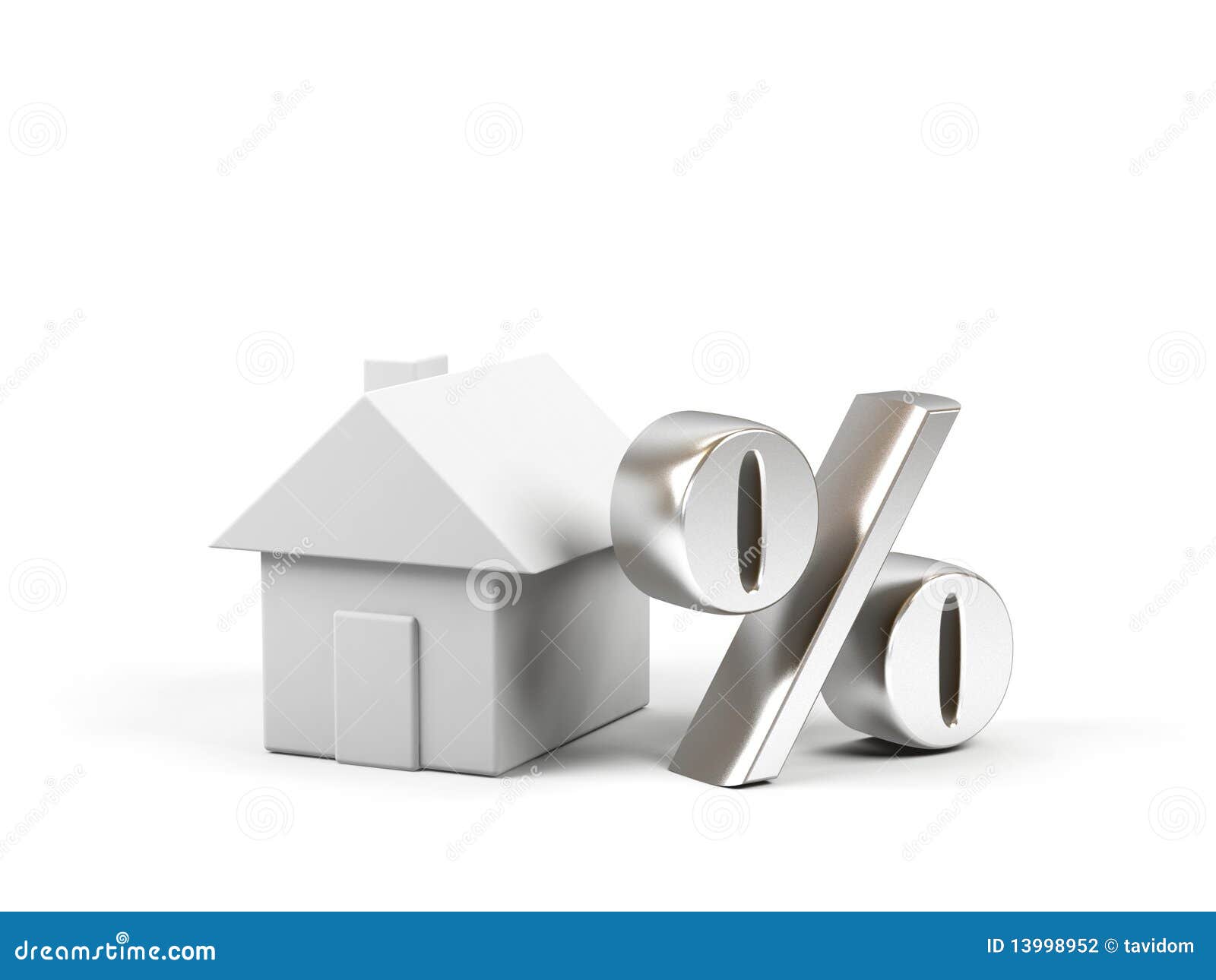 House and percent symbol. stock illustration. Illustration of agent ...