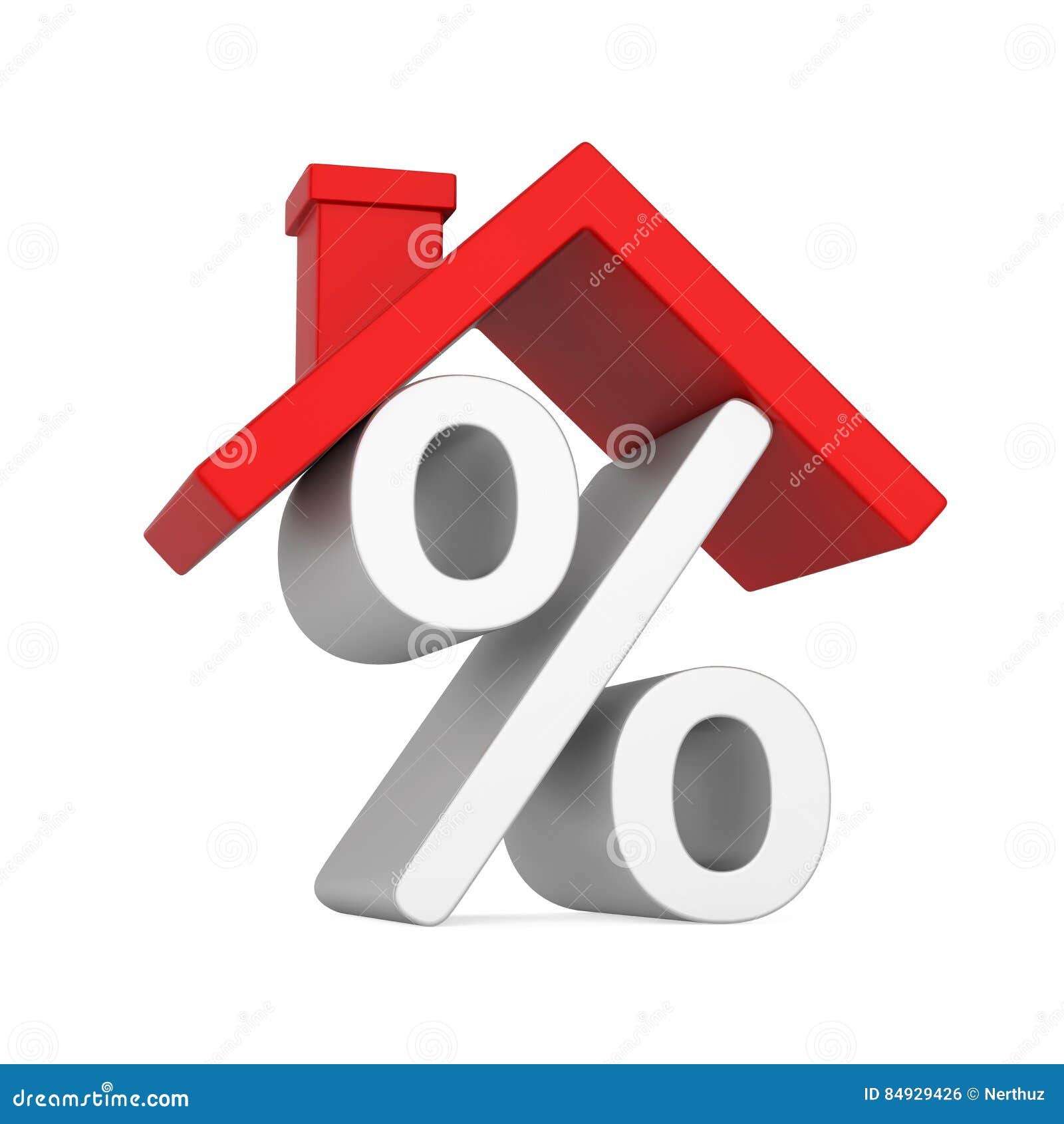 House and Percent Symbol stock illustration. Illustration of interest ...