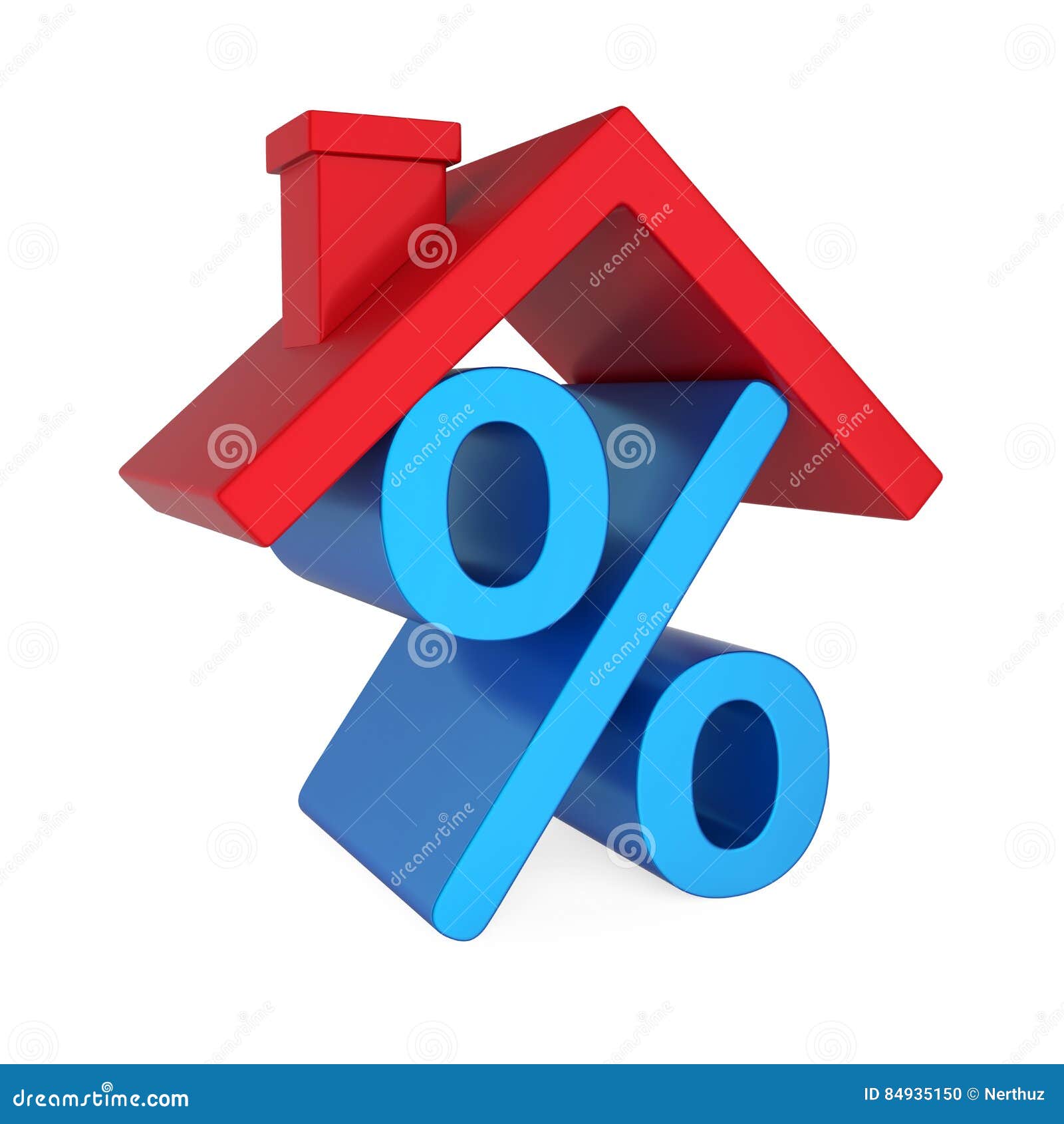 House and Percent Symbol stock illustration. Illustration of credit ...