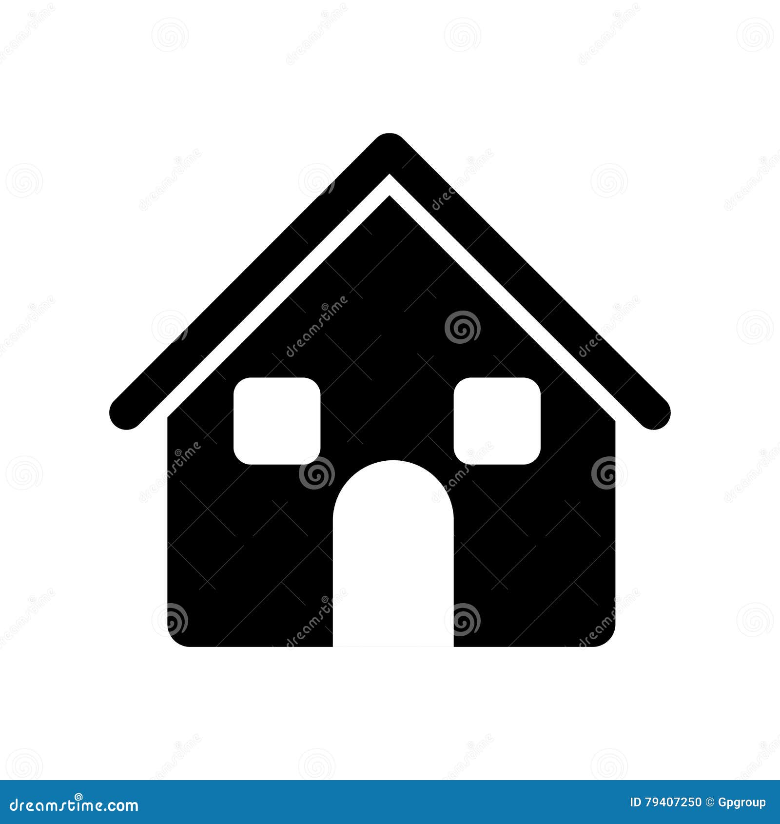 House pictogram icon image stock vector. Illustration of house - 79407250
