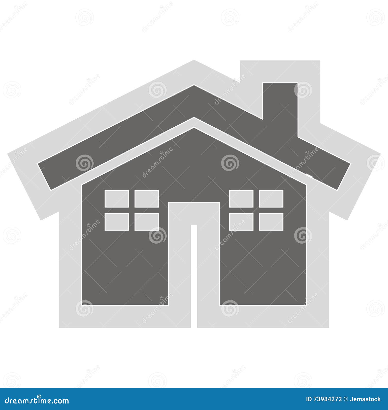House pictogram icon stock illustration. Illustration of door - 73984272