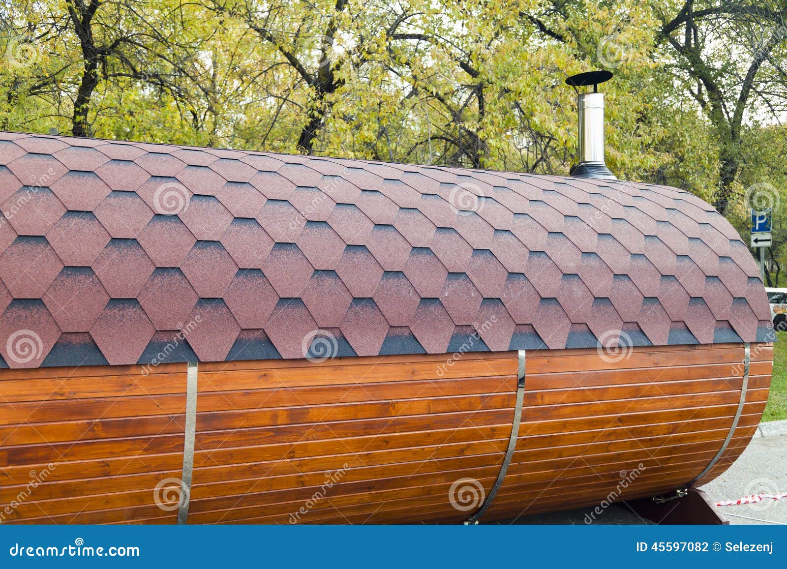 House with a pipe stock photo. Image of housing, outline - 45597082