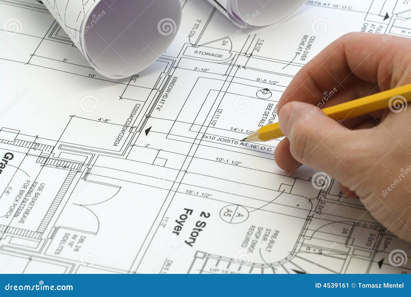 House plan stock image. Image of architect, dimensions - 4539161
