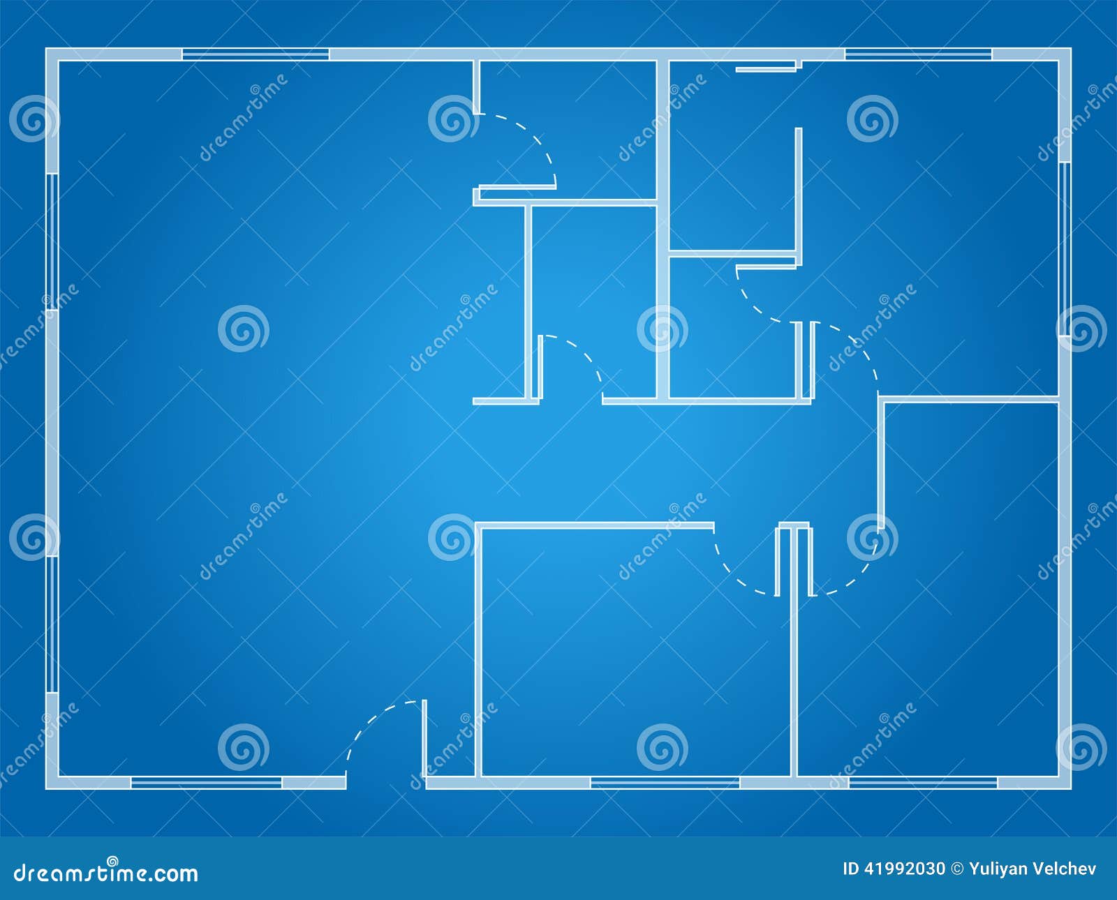 House plan stock vector. Illustration of project, background - 41992030