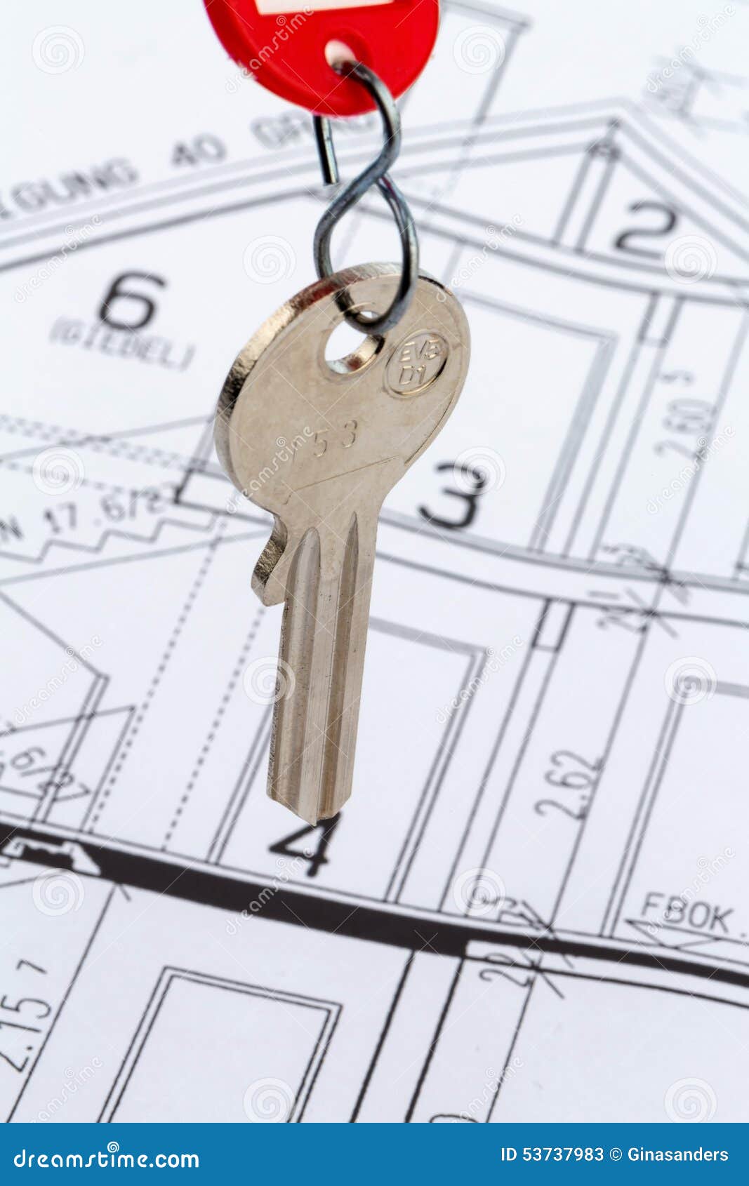 House plan with keys stock image. Image of architect - 53737983