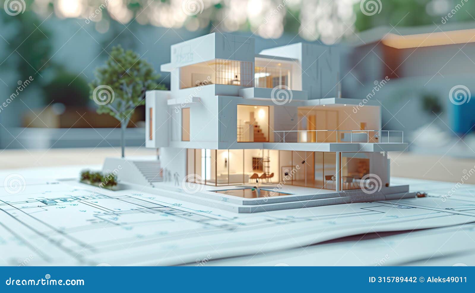 House Plan Project. Architectural Design.House Layout. Generative Ai ...