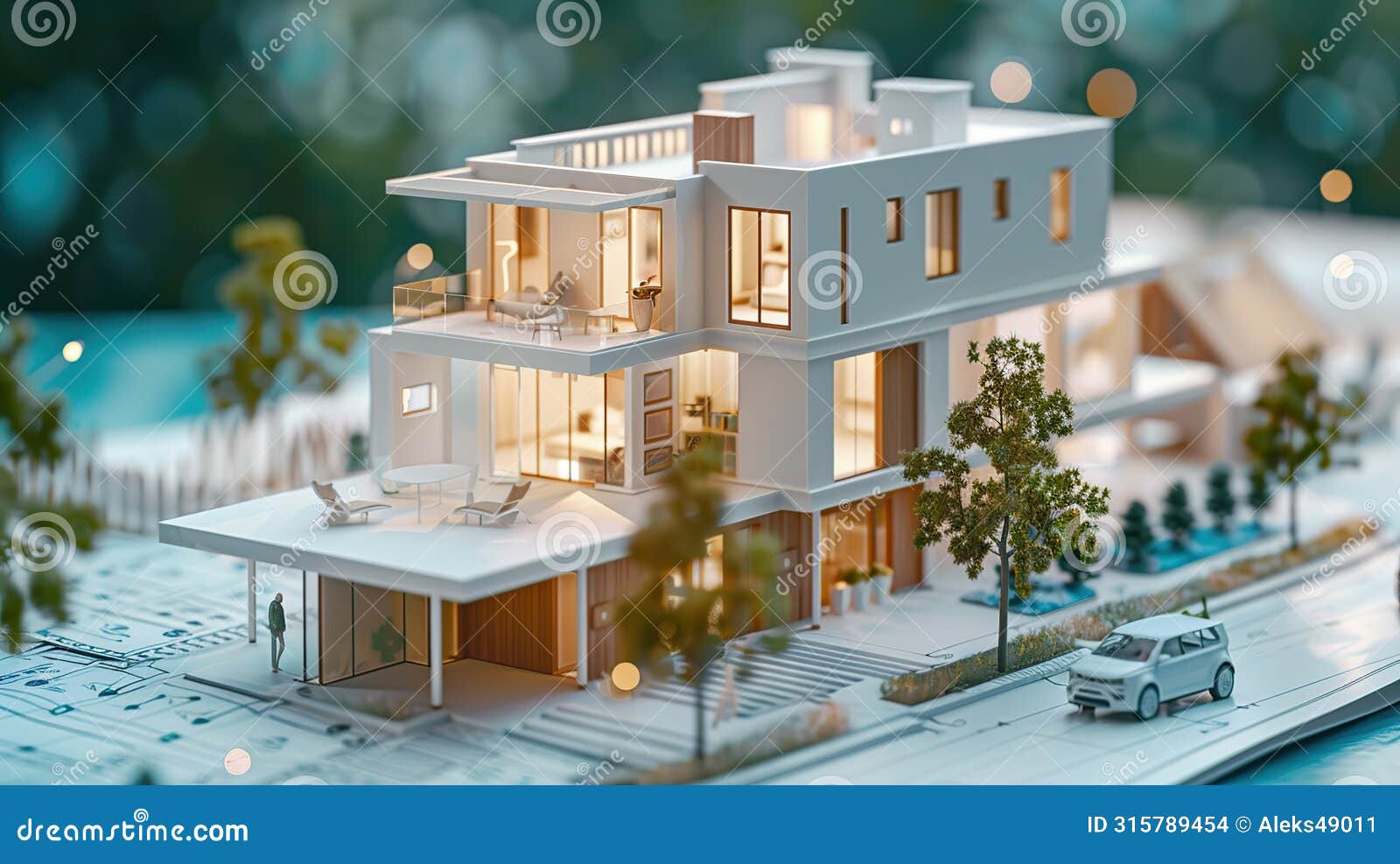 House Plan Project. Architectural Design.House Layout. Generative Ai ...