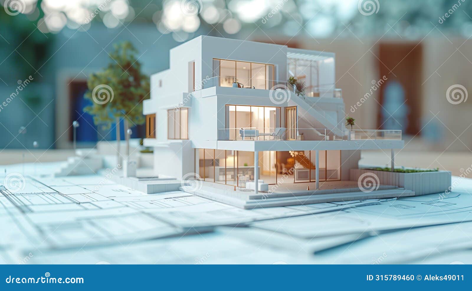 House Plan Project. Architectural Design.House Layout. Generative Ai ...