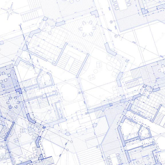House Plan: Vector Background Stock Vector - Illustration of ...