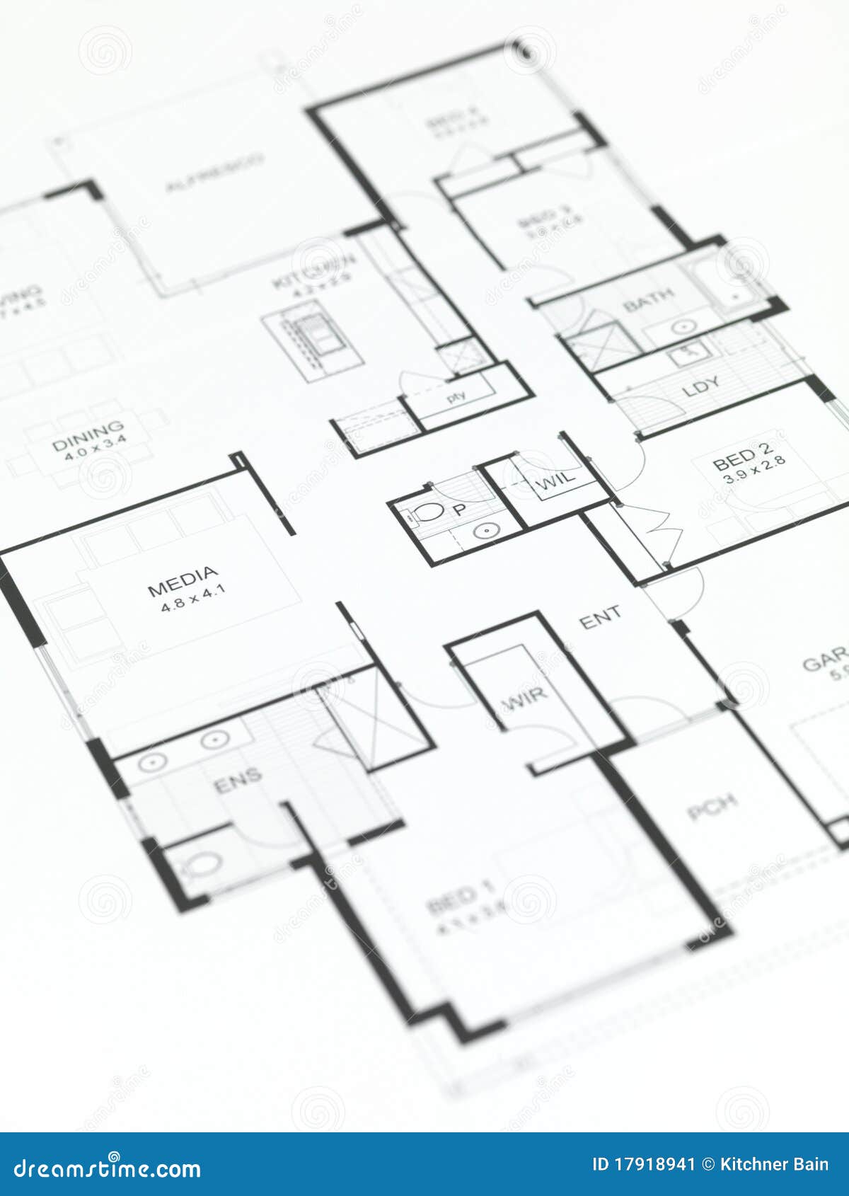 House Plans stock image. Image of isolated, blue, architect - 17918941