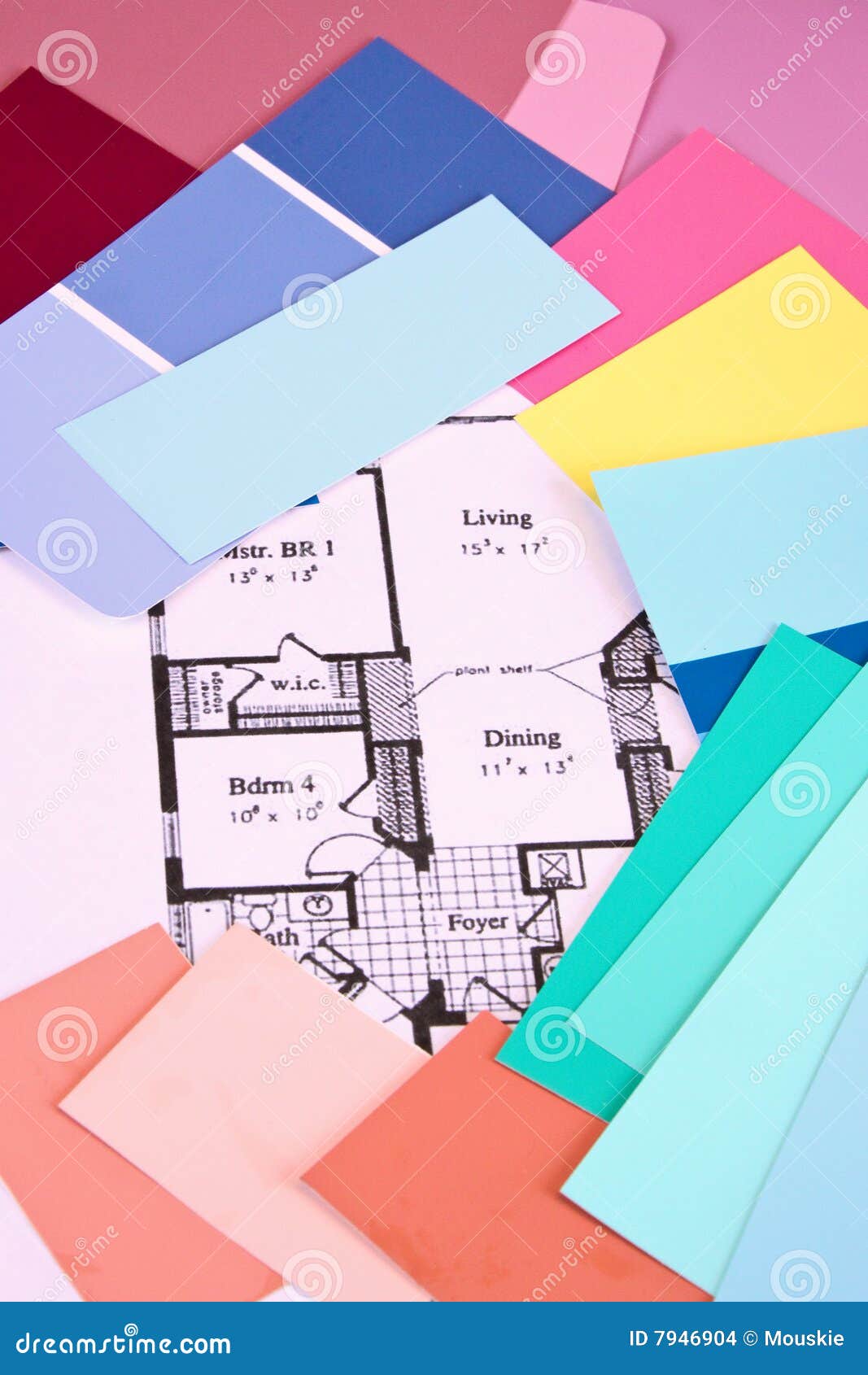 House Plans & Colours stock photo. Image of decor - 7946904