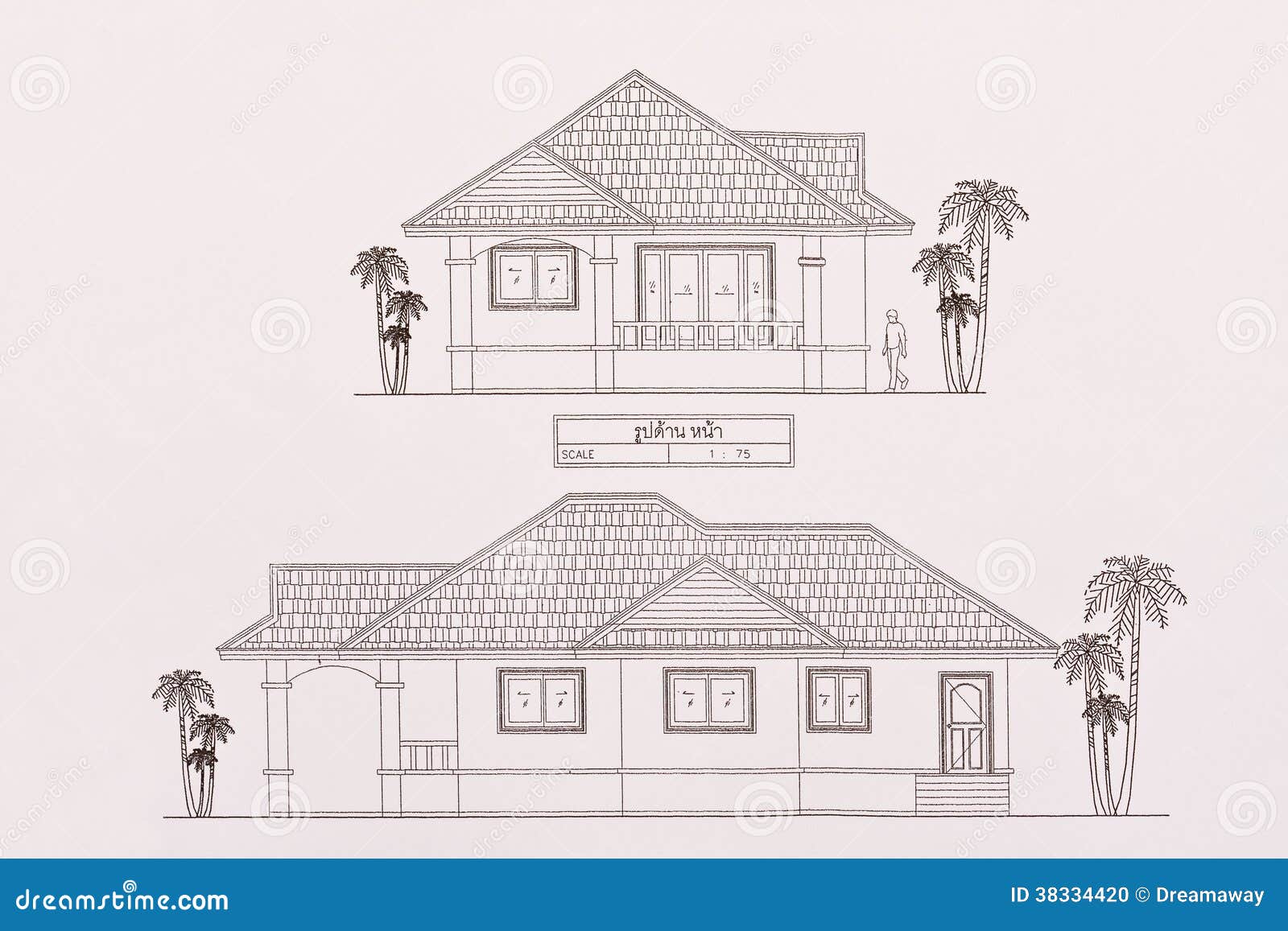 House Plans. stock illustration. Illustration of architecture - 38334420