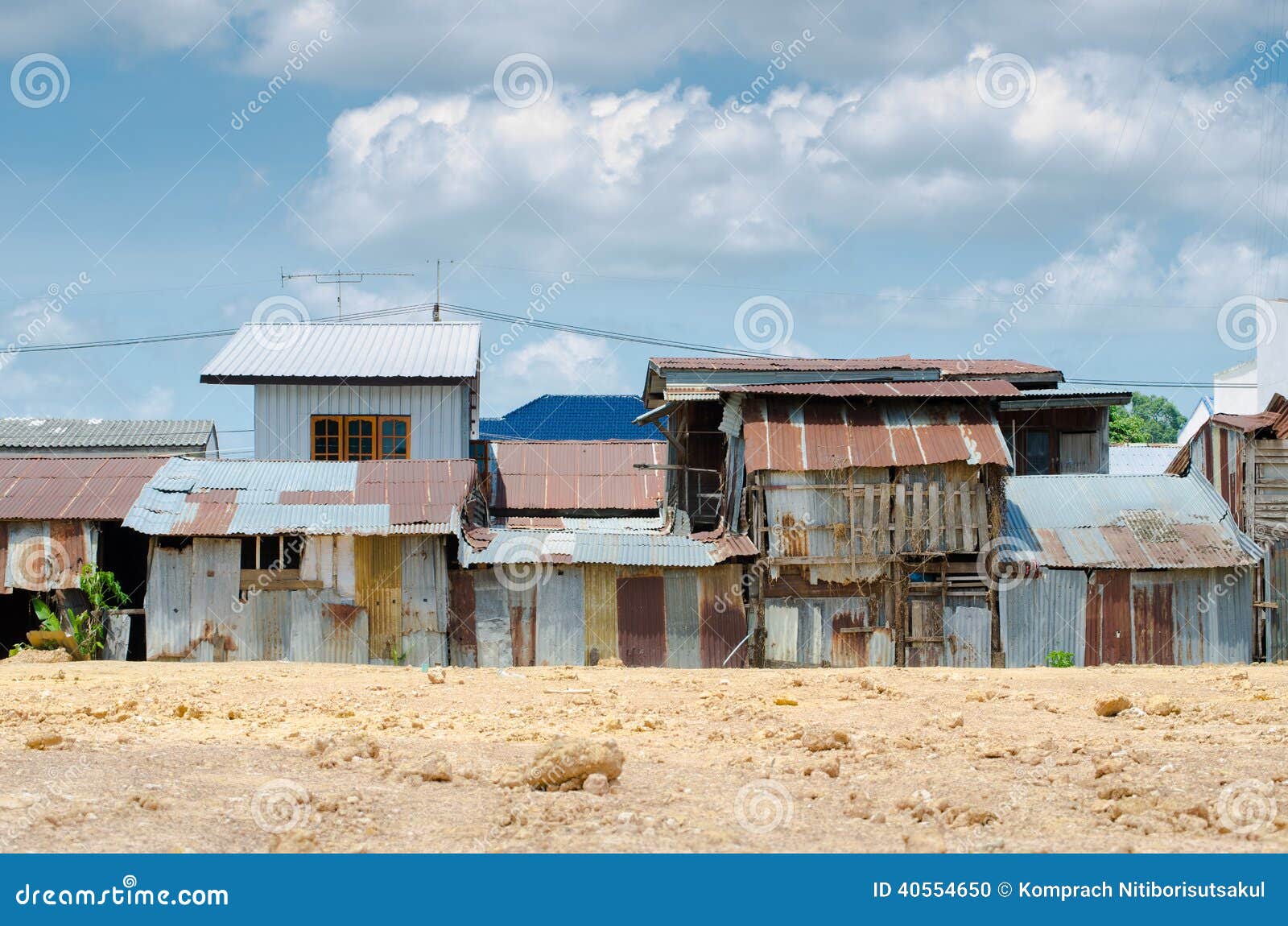 House In A Poor Town. Stock Photo - Image: 40554650
