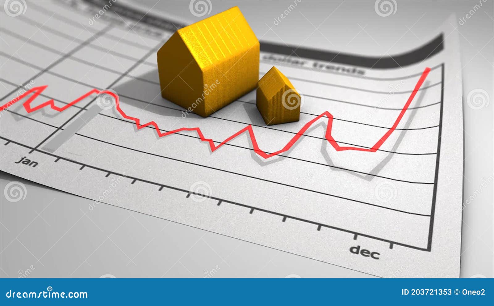 House Price Chart Graphic Animation. Stock Video - Video of real ...