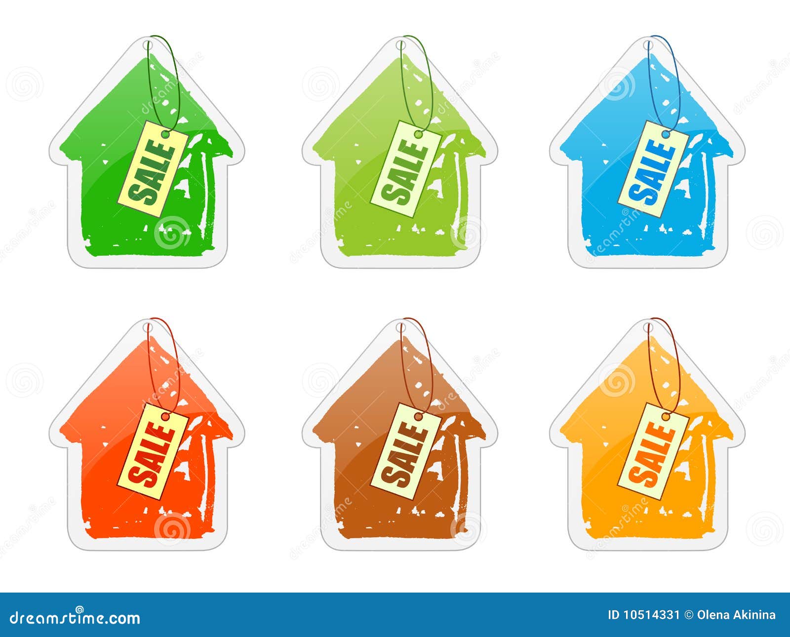 House_with_price-list ilustração stock. Ilustração de marrom - 10514331