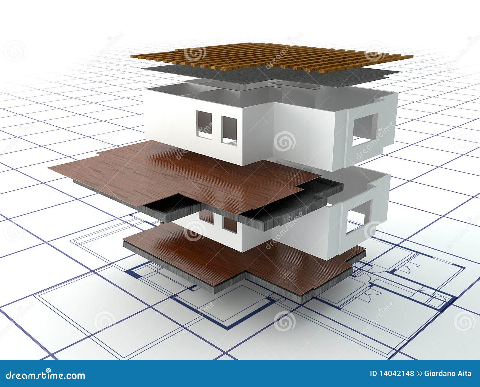 House project stock illustration. Illustration of pavement - 14042148