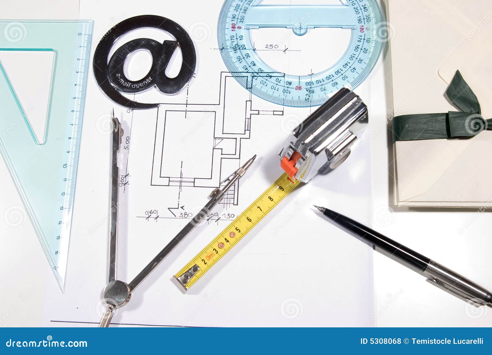 House project stock photo. Image of builder, compasses - 5308068