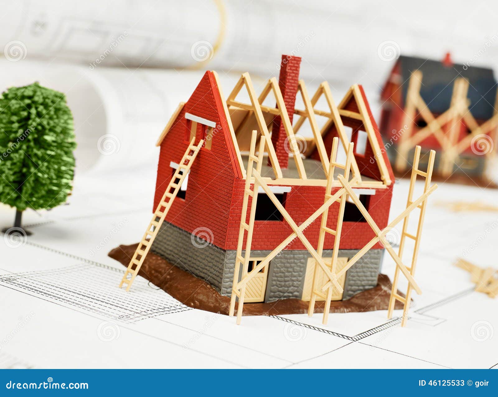 House project stock image. Image of built, interior, artificial - 46125533