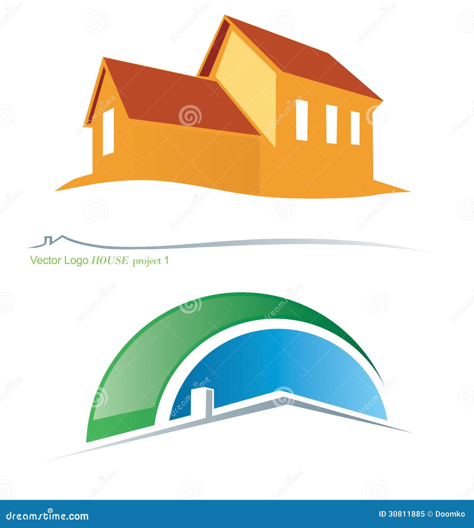 House project 1 stock vector. Illustration of home, element - 30811885