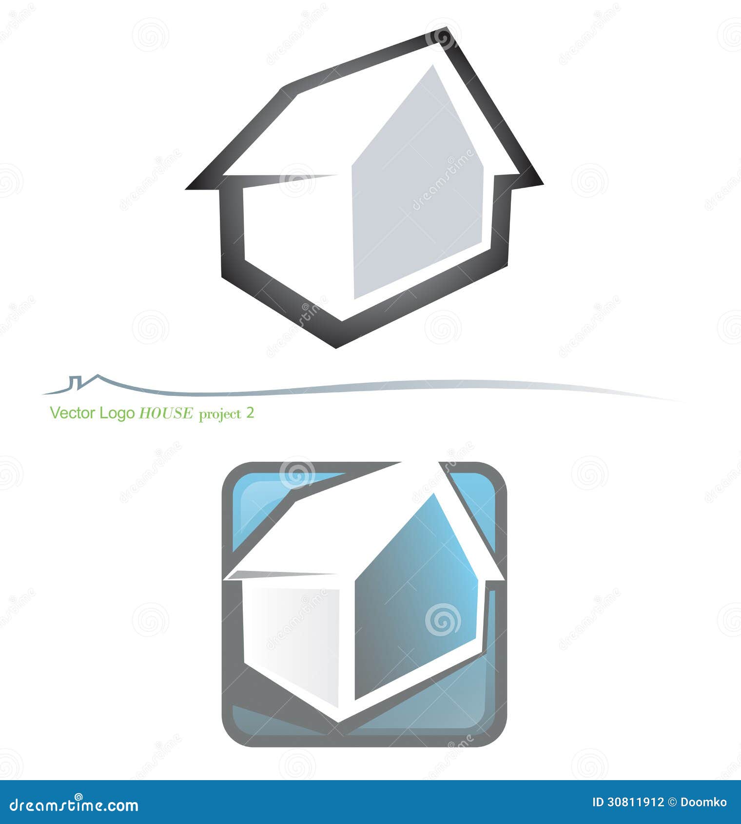 House project 2 stock vector. Illustration of green, concept - 30811912
