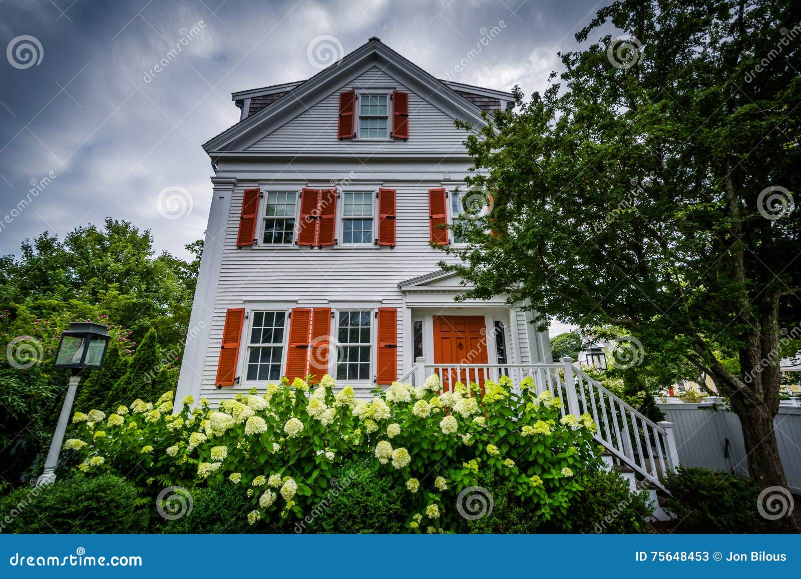 House in Provincetown, Cape Cod, Massachusetts. Stock Image - Image of ...