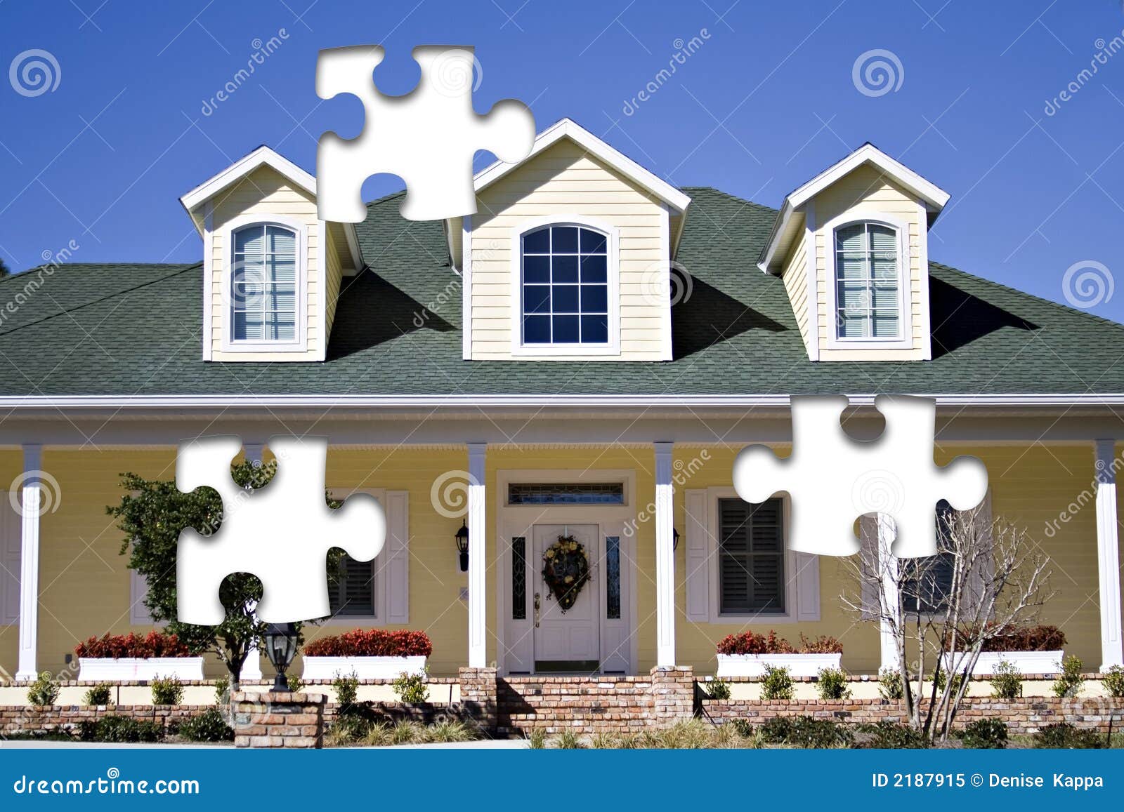 House puzzle stock image. Image of landscaped, appeal - 2187915