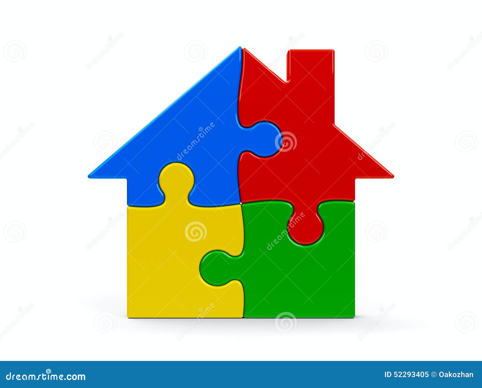 House puzzle stock illustration. Illustration of puzzle - 52293405
