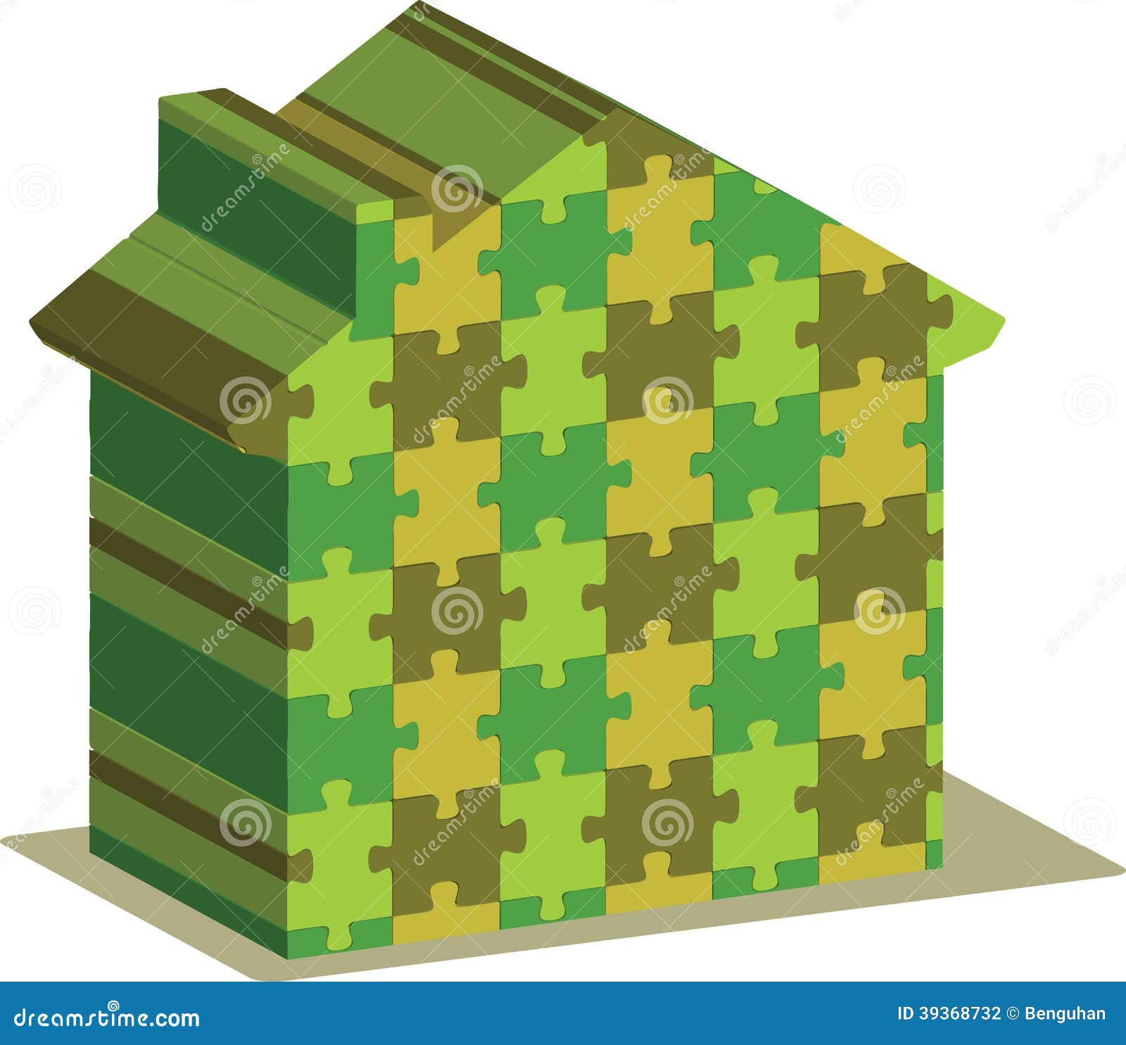 House puzzle stock vector. Illustration of architecture - 39368732