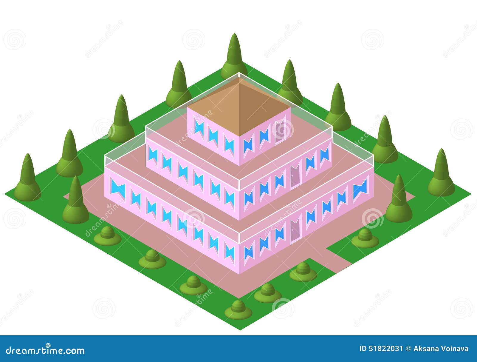 House Pyramid Of Tasks Infographic Cartoon Vector | CartoonDealer.com ...