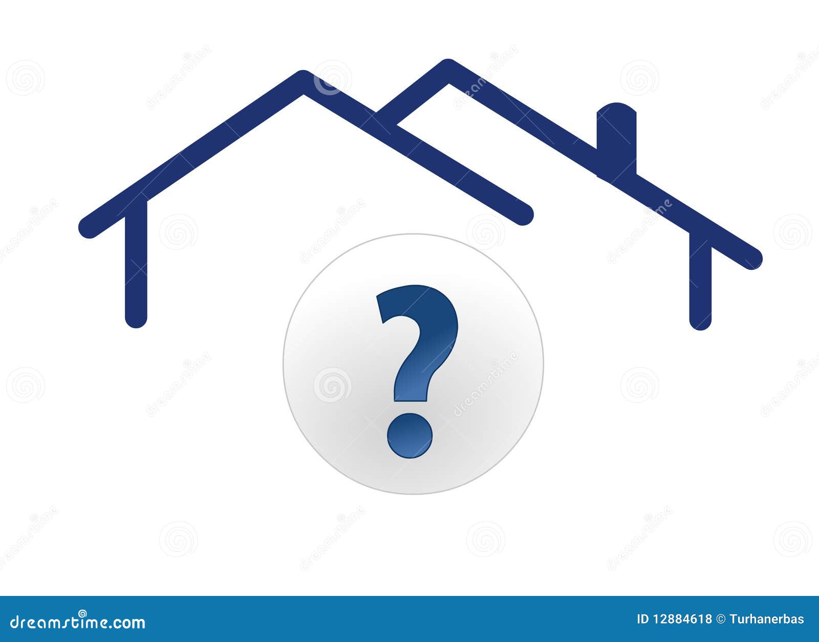 House With Question Mark Icon. Problem House Line Sign Vector ...