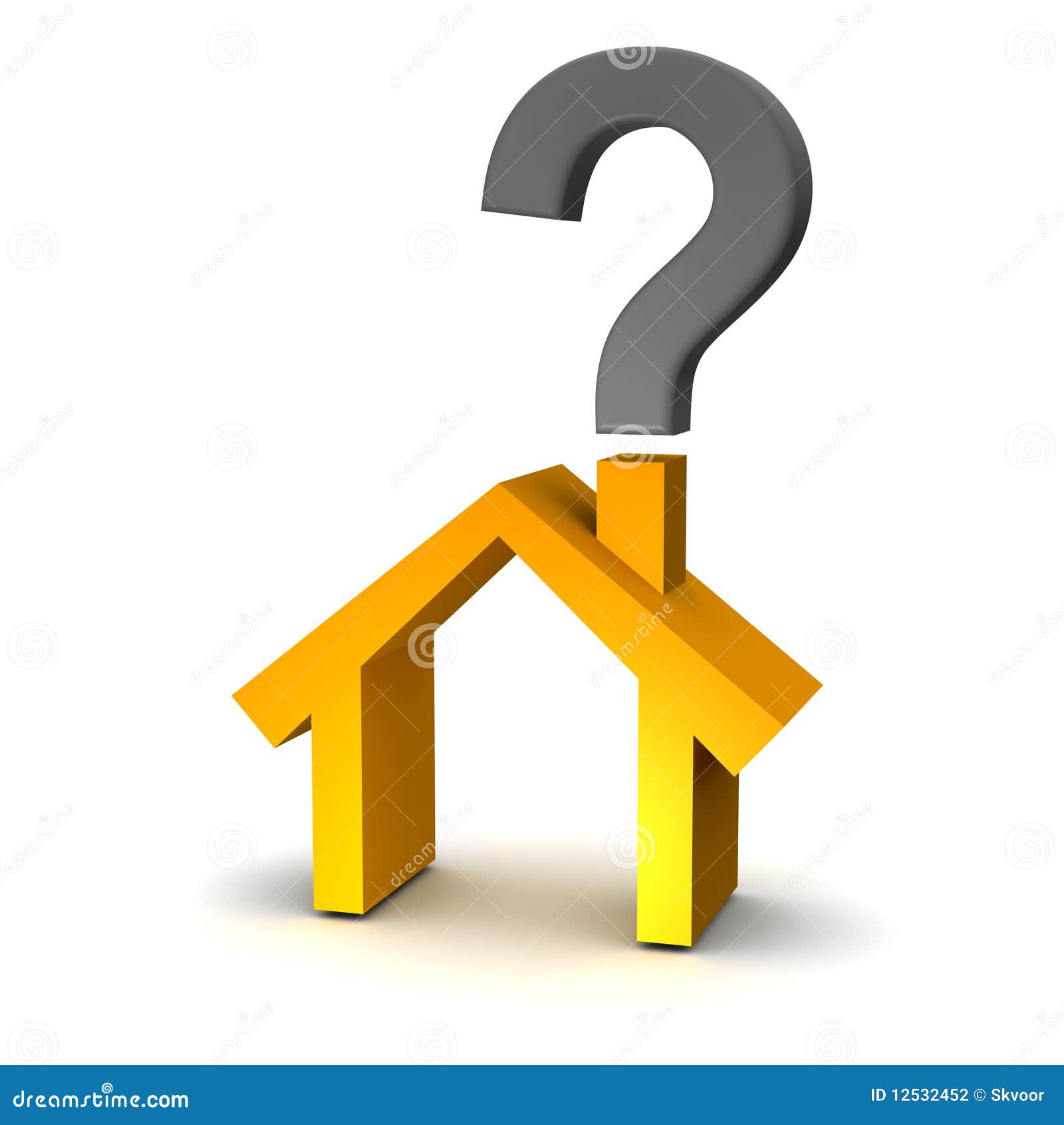 House and question mark stock illustration. Illustration of grey - 12532452