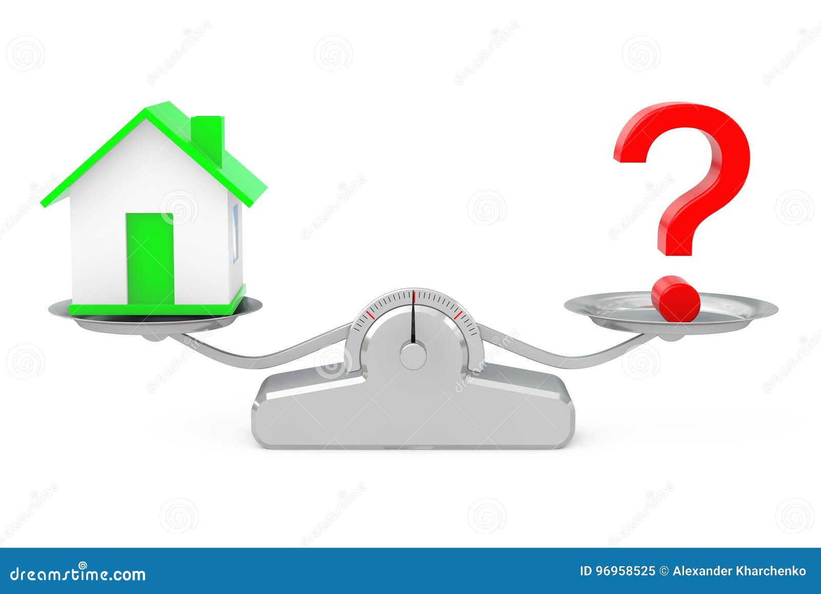 House On Question Marks Royalty-Free Cartoon | CartoonDealer.com #21869255