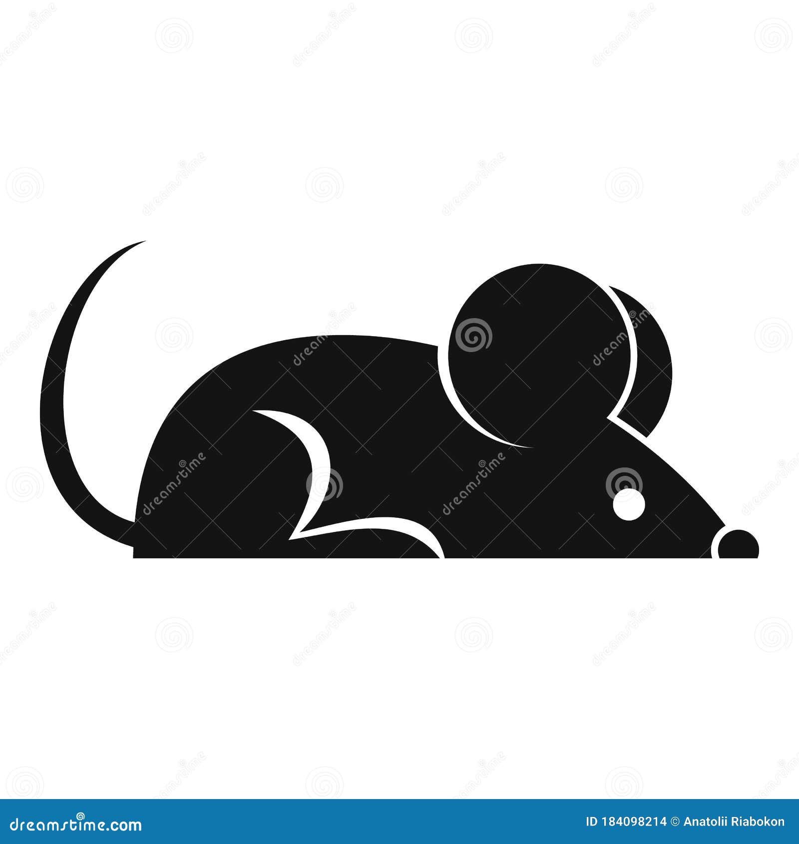 House Rat Icon, Simple Style Stock Vector - Illustration of funny ...