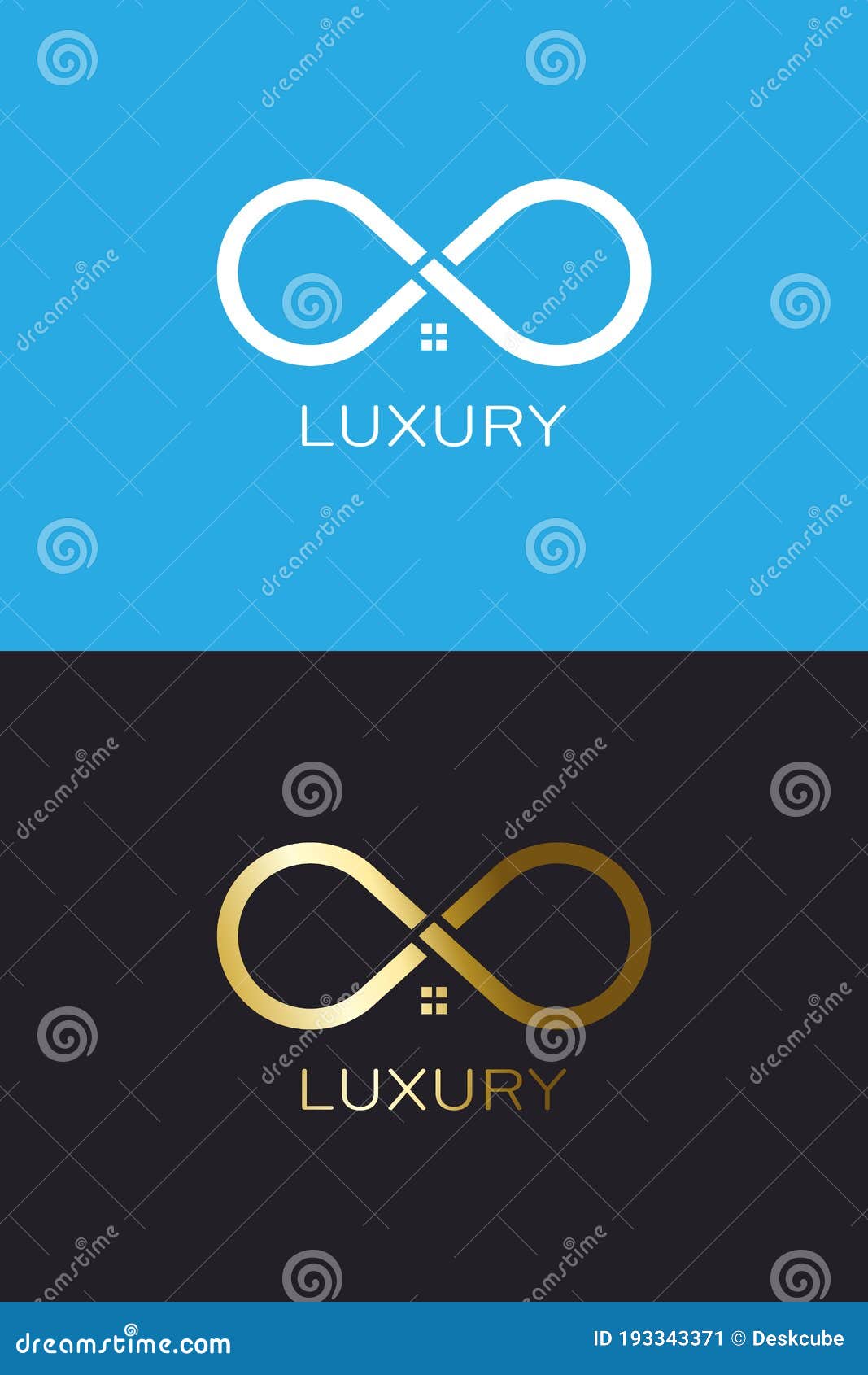 House Real Estate Infinite Loop. Logo Design Stock Vector ...