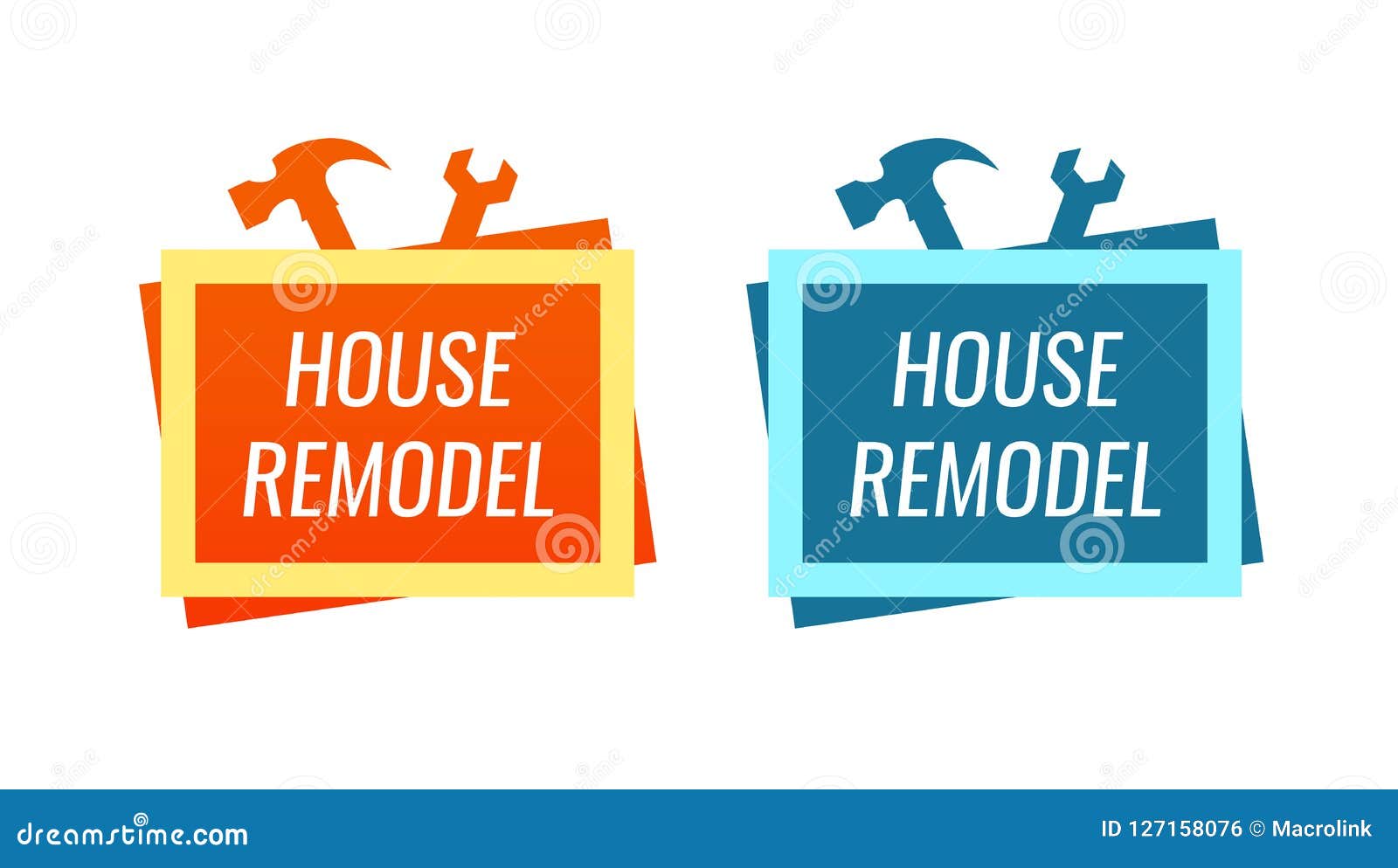 House Remodel, Style Logo for Home Renovation Service Stock Vector ...