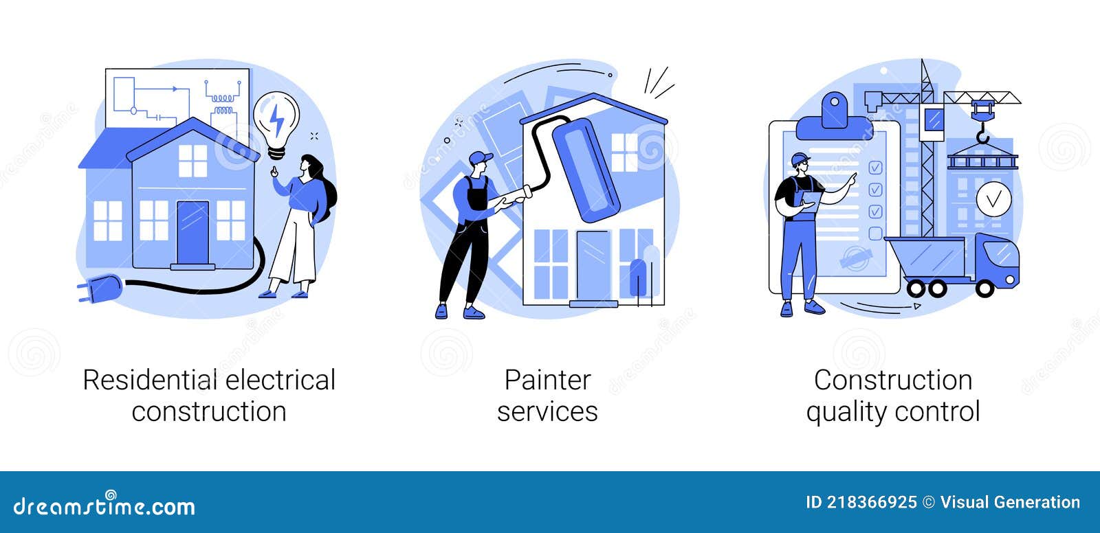 House Renovation Abstract Concept Vector Illustrations. Stock Vector ...