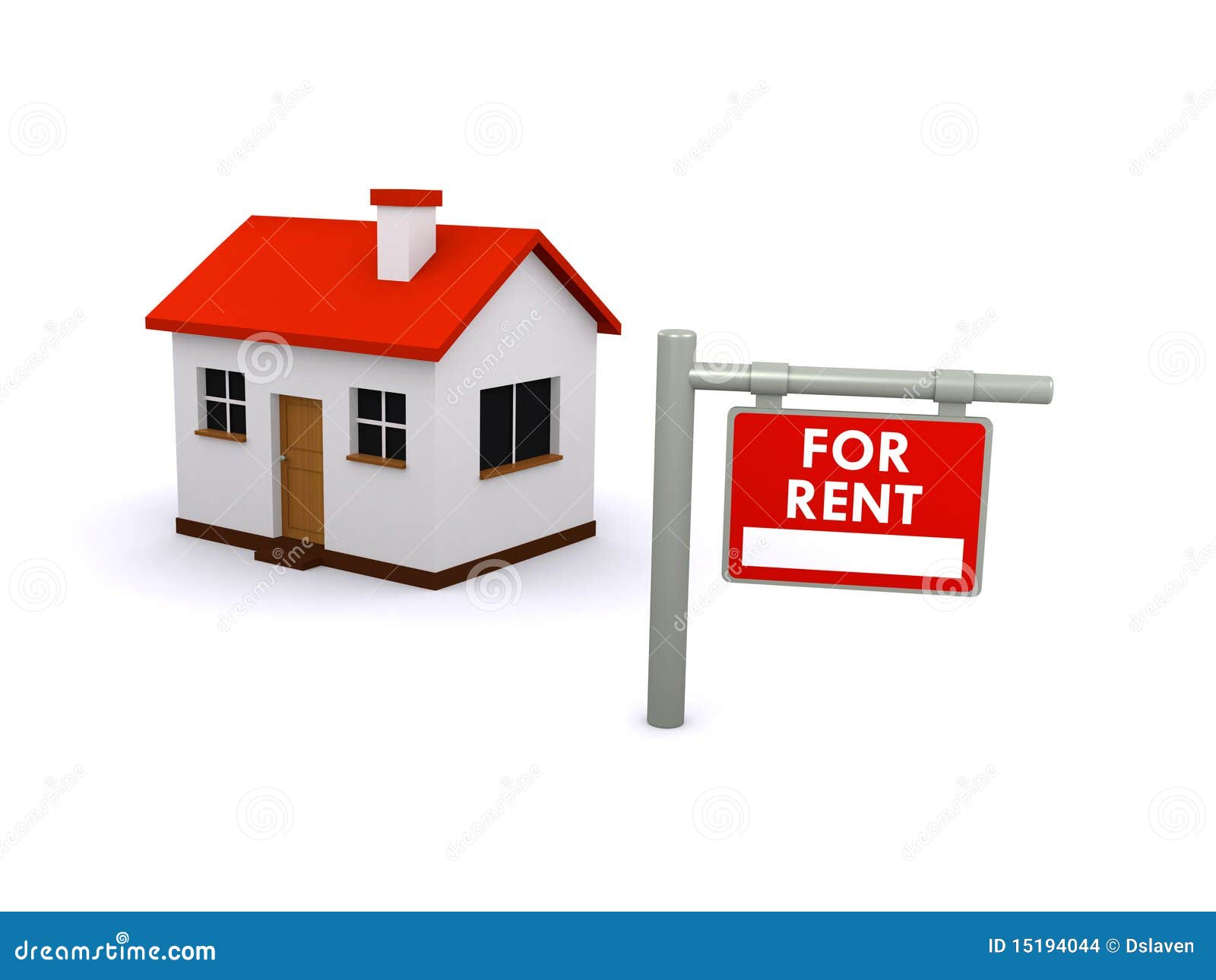 House for rent stock illustration. Illustration of building - 15194044