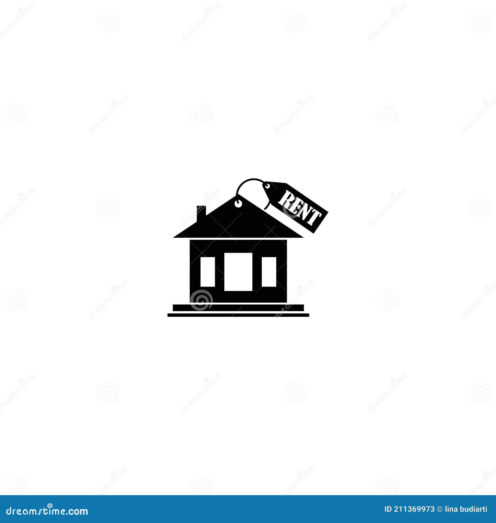 House for rent icon stock vector. Illustration of purchasing - 211369973