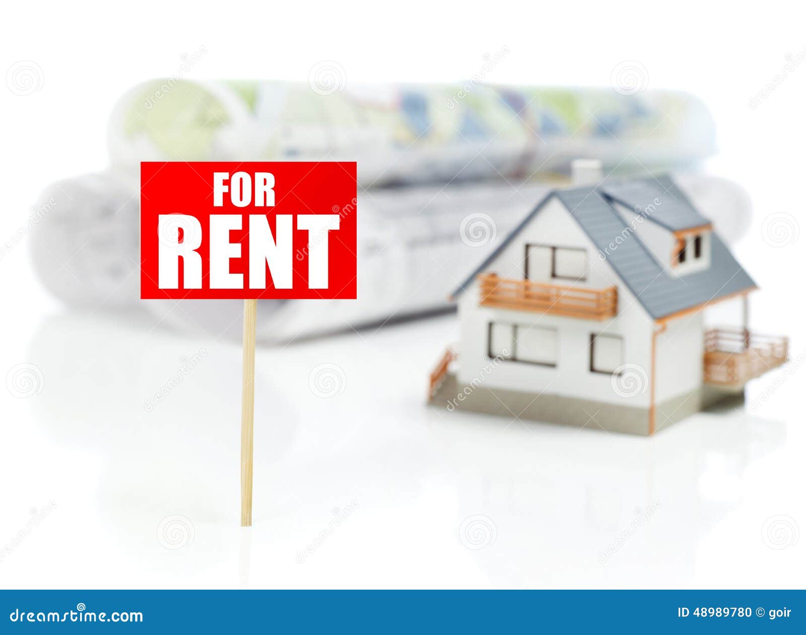 House for rent stock photo. Image of contractor, model - 48989780