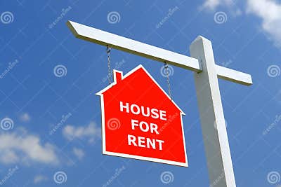 House for Rent signpost stock photo. Image of property - 5018762