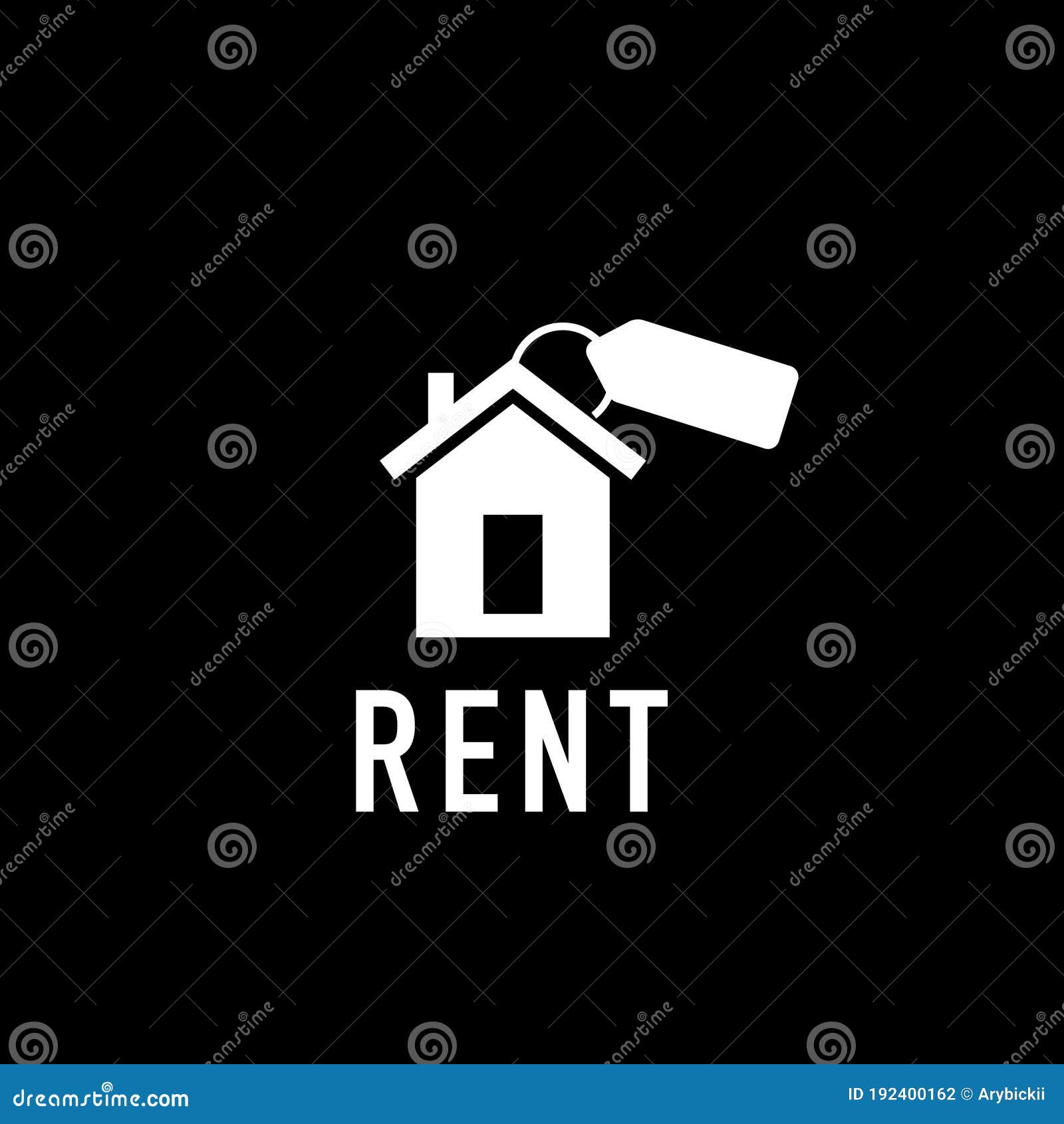 House for Rent. Vector Icon Stock Vector - Illustration of real ...