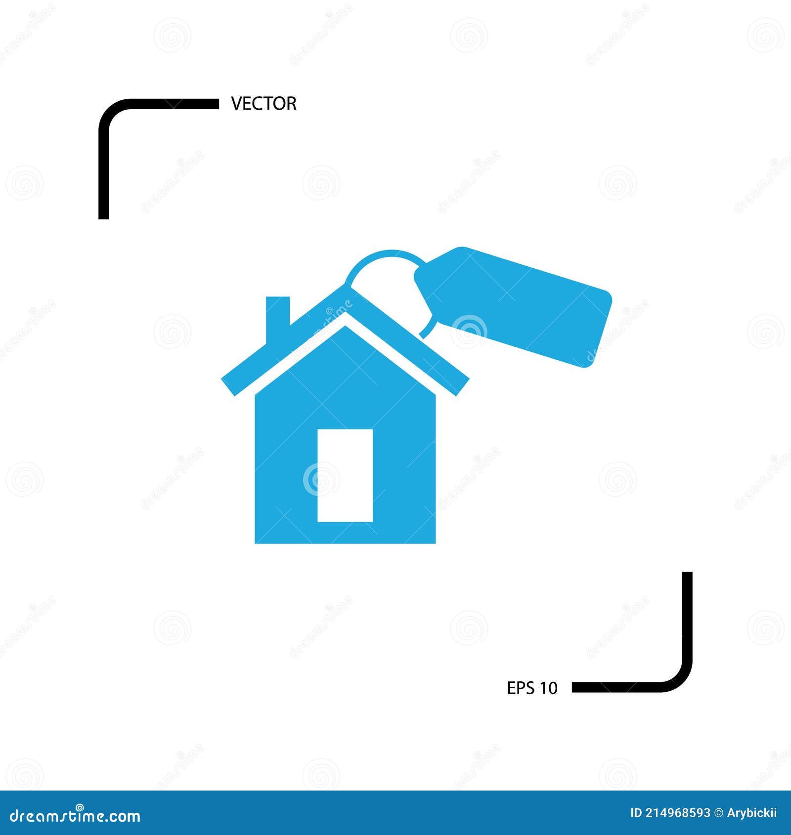 House for Rent. Vector Icon Stock Vector - Illustration of investment ...