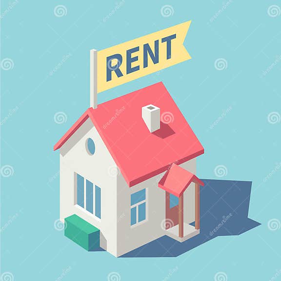 House for rent stock vector. Illustration of lease, agent - 52179738