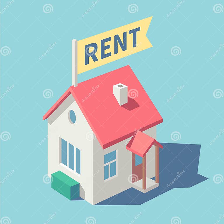 House for rent stock vector. Illustration of lease, agent - 52179738