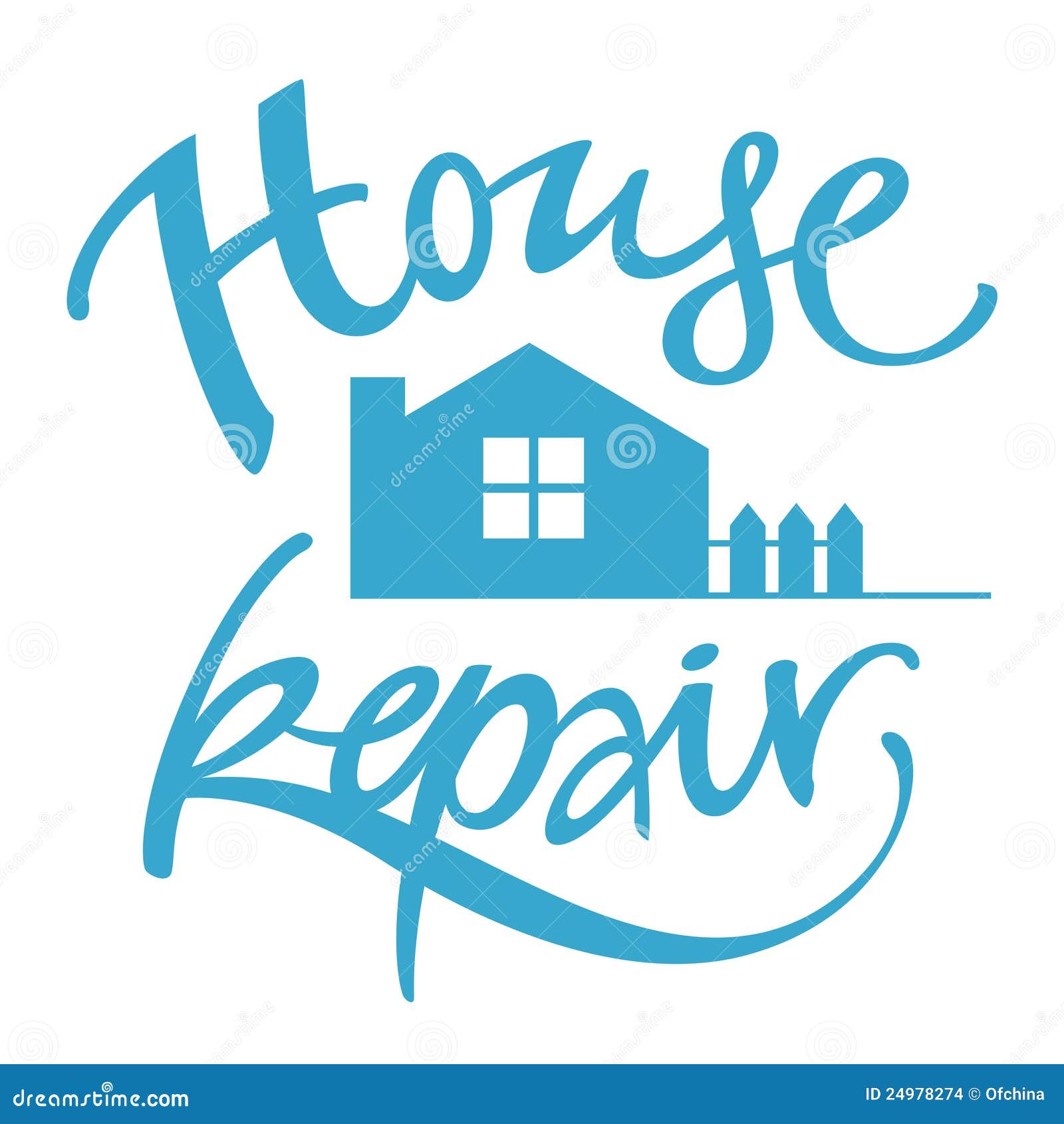 House Repair Service Tool Shop Sign Logotype. Creative Idea Wrench Icon ...