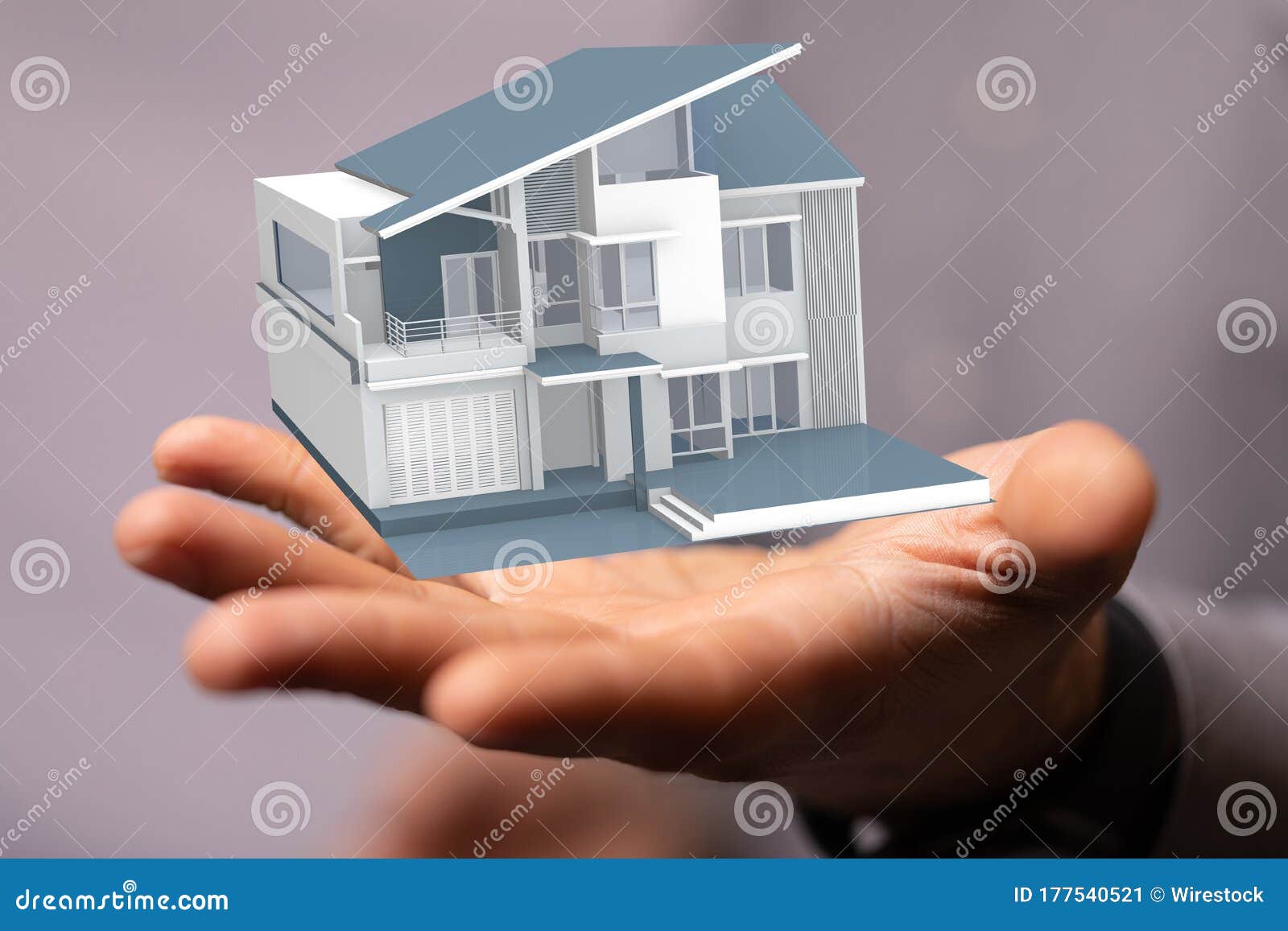 A House, Residential Structure, Human Hand. Concept Stock Image - Image ...