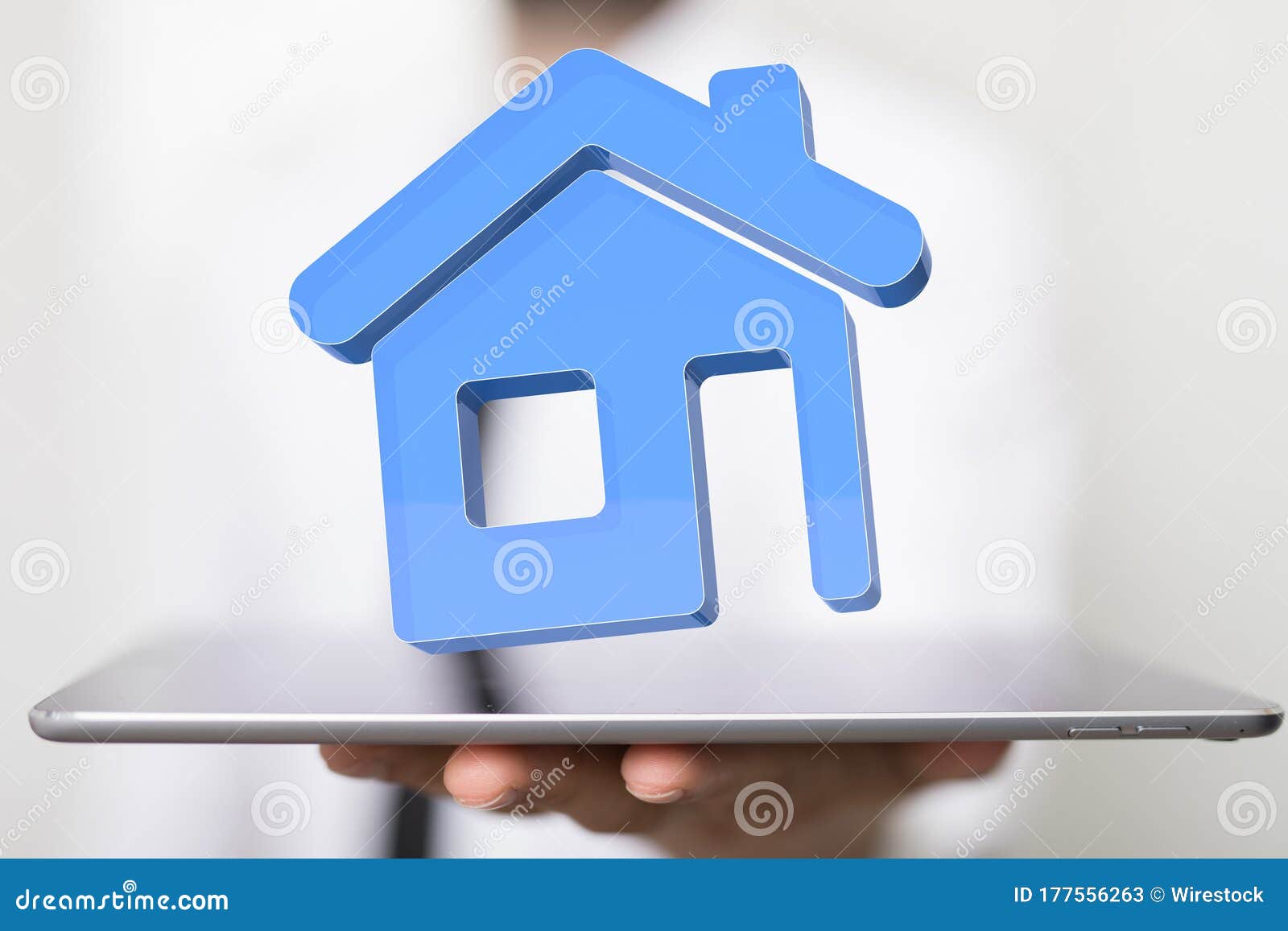 A House, Residential Structure, Human Hand. Concept Stock Image - Image ...