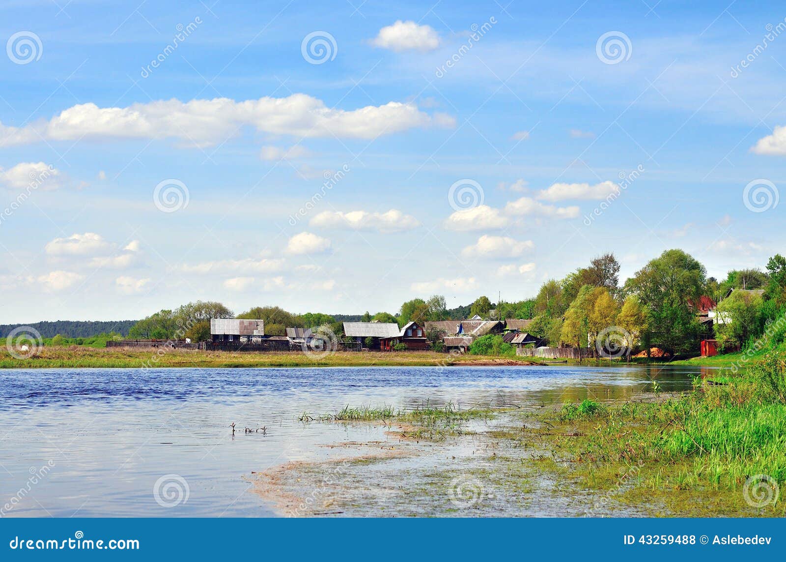 House on the river bank stock photo. Image of river, idyllic - 43259488